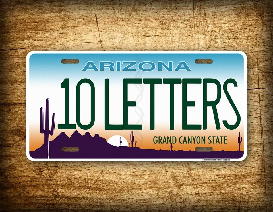 Arizona Personalized License Plate ANY TEXT Custom Customized Auto Tag ...