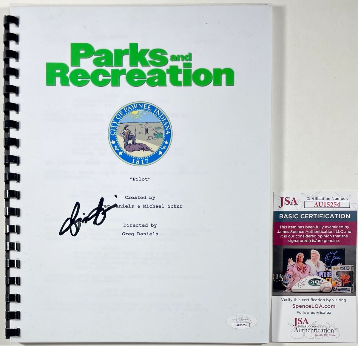 Aziz Ansari Signed Parks and Recreation Pilot Episode Script Autograph ...