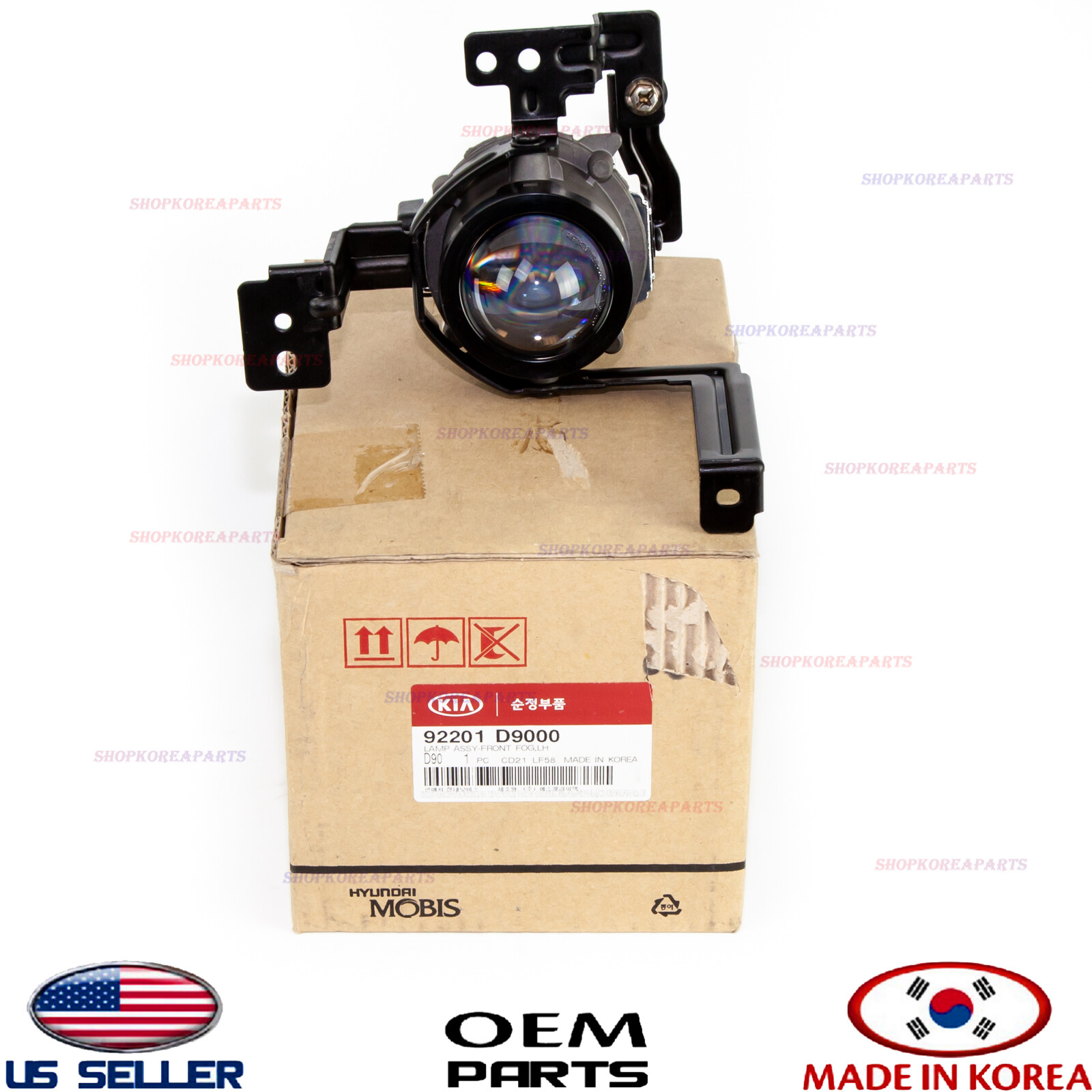 FRONT FOG LAMP ASSY LEFT GENUINE!!! FOR KIA SPORTAGE 2017-2019 ...