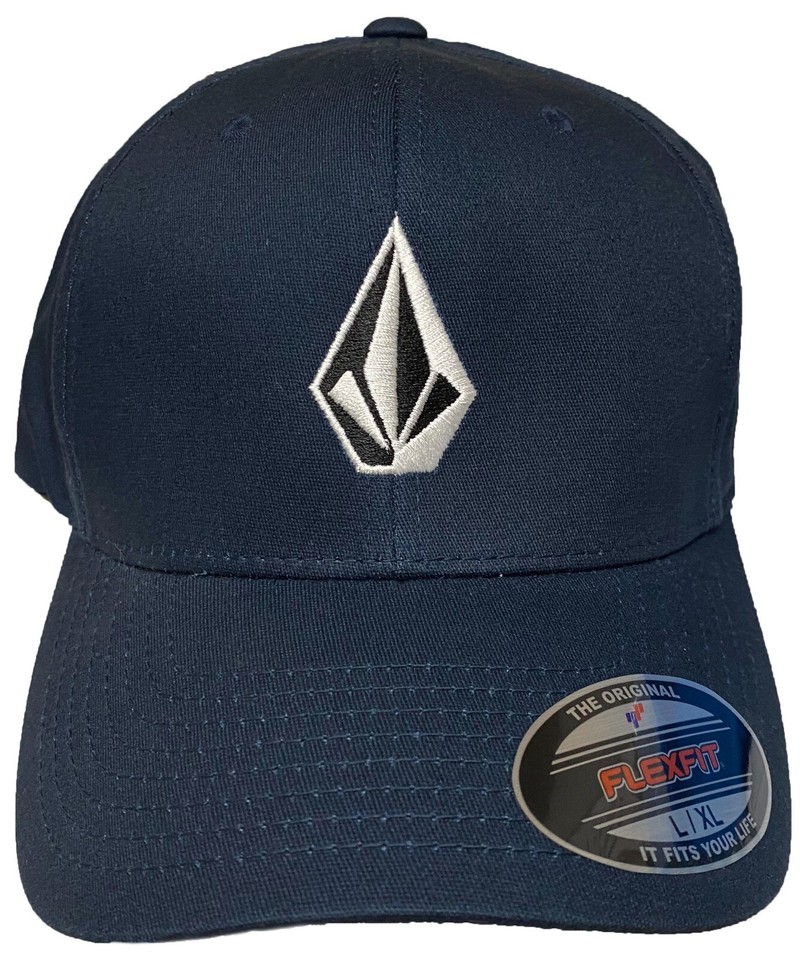 MEN'S VOLCOM ORIGINAL FLEXFIT HAT FITTED HAT CAP SIZE: S/M, L/XL | eBay
