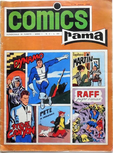 RIVISTA FUMETTI COMICSRAMA COMICS RAMA ANNO I N.3 1968 RAFF DYNAMO ...