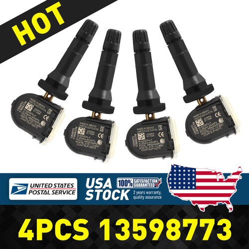 4Pcs Genuine 13540603 OEM TPMS Tire Pressure Sensor for GMC Chevy Buick ...