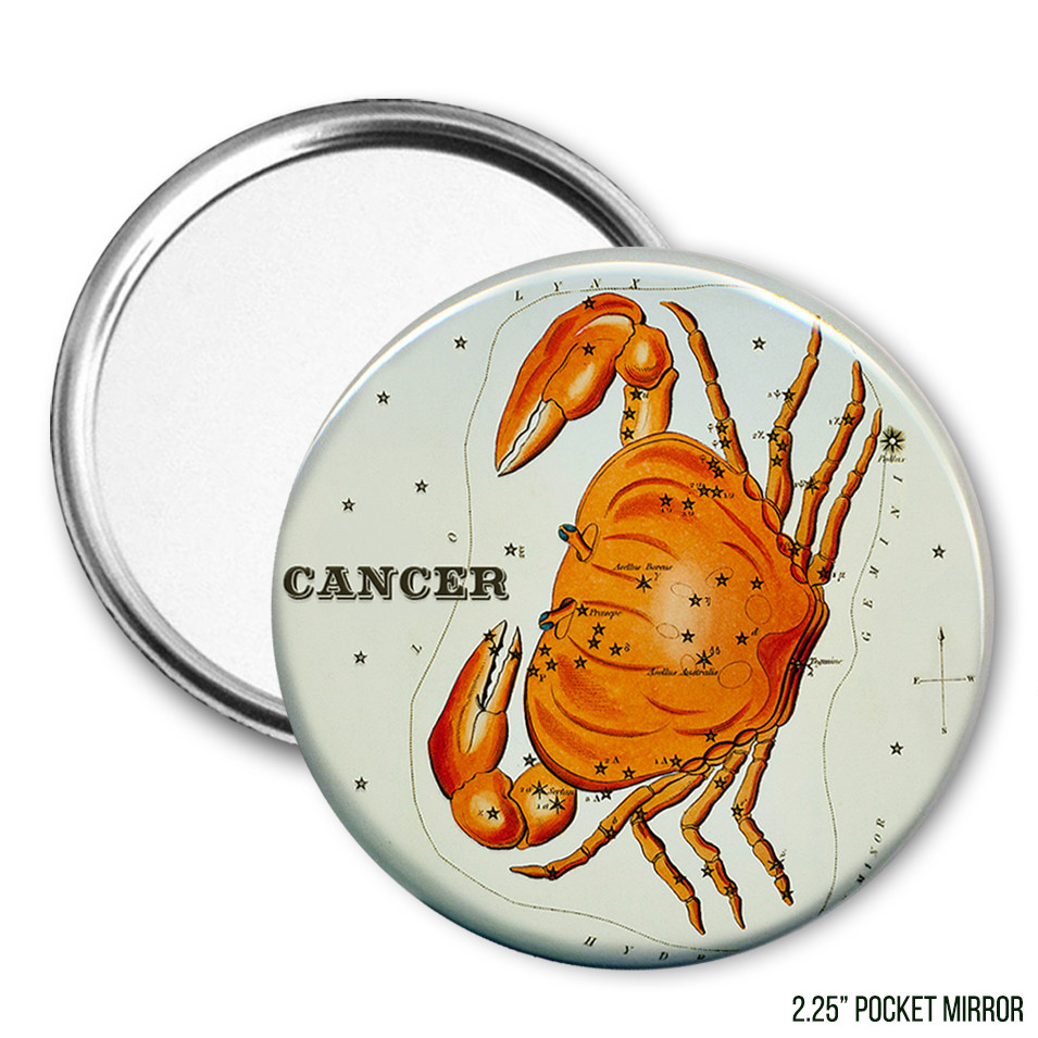 Constellation of Cancer Zodiac Sign Pocket Mirror | eBay