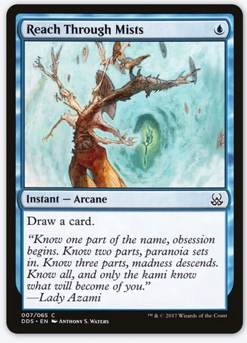 MTG Magic The Gathering Card Reach Through Mists Instant Arcane Blue ...