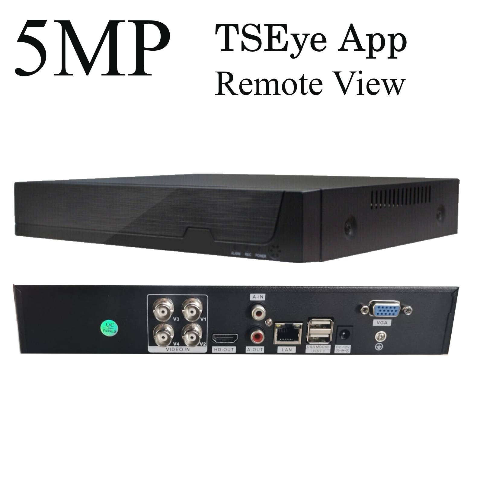 CCTV DVR 5MP 4Channel Video Recorder With Hard Drive For Camera System ...