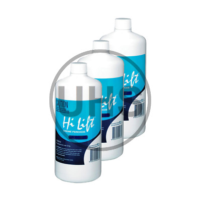 3 x Hi Lift Peroxide Zero Lift Converter - 1 Litre | Hair Colour ...