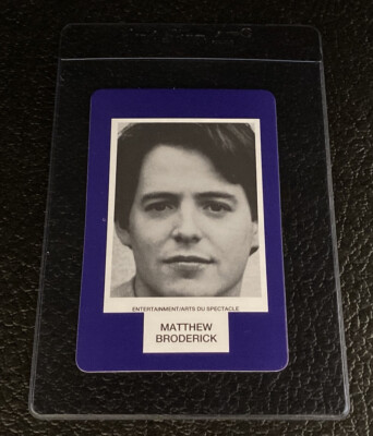Matthew Broderick 1993 Face To Face Game Trading Card Canada Game ...