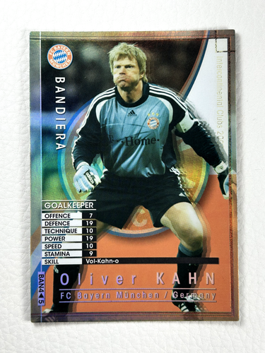Panini Oliver Kahn BAN4/5 2007 WCCF Intercontinental Clubs English Card ...