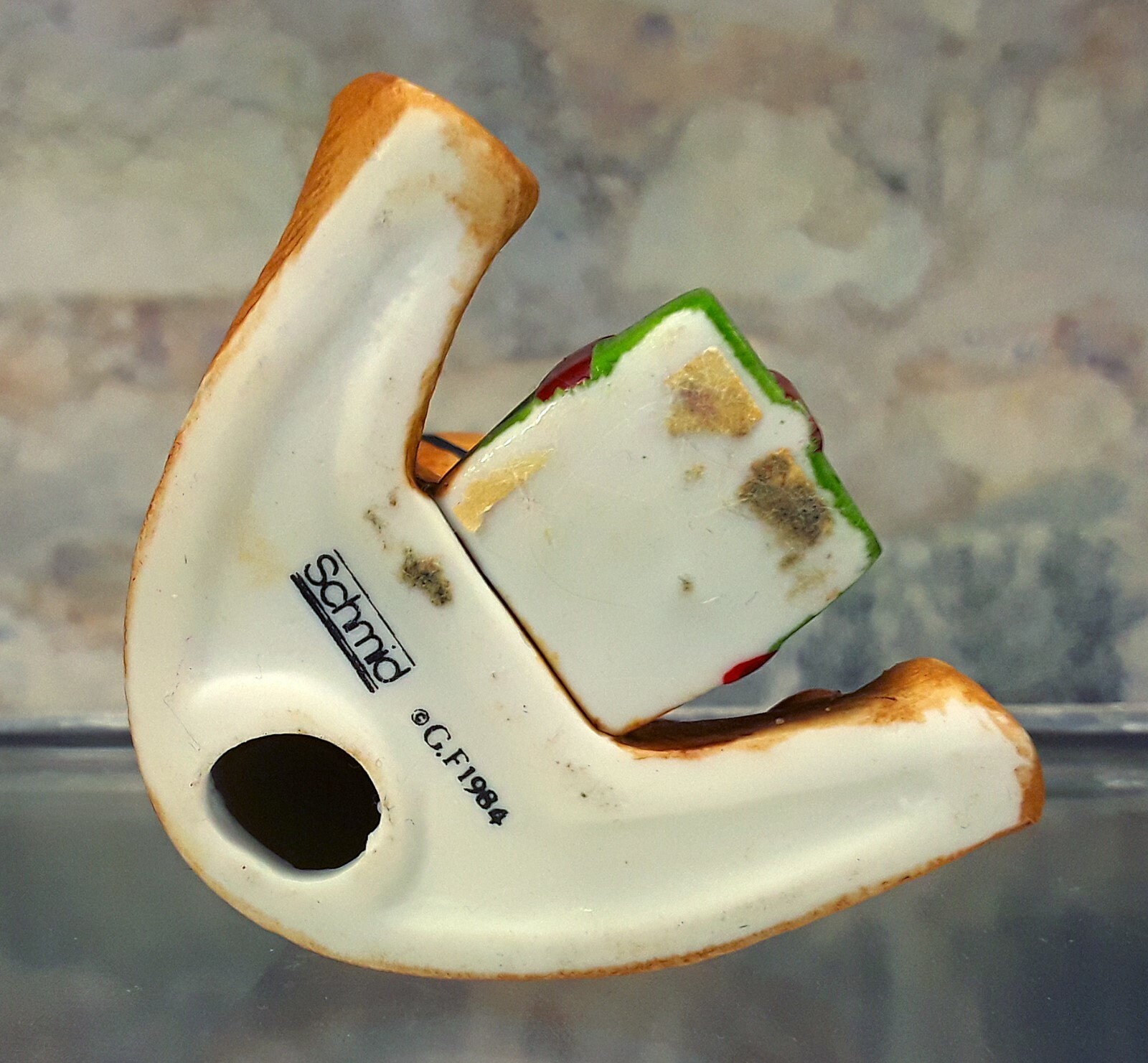 SCHMID G.F.1984 GORDON FRASER CHRISTMAS GIFT TEDDY BEAR PORCELAIN ...