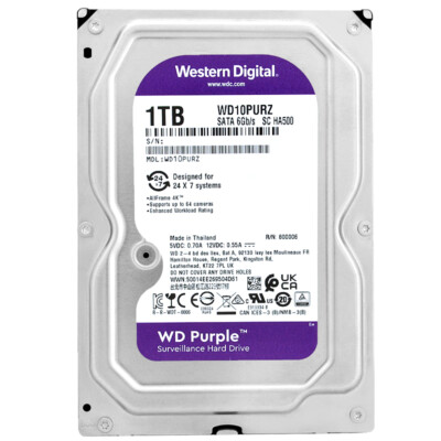 Western Digital WD Violet 1TB WD10PURZ 64MB Cachette 5400Rpm SATA III 3 ...