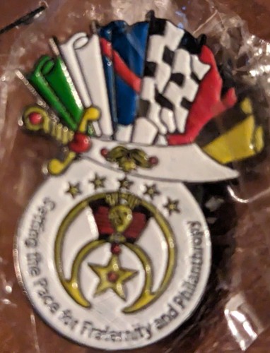 Shriner Masonic Lapel Pin - New In The Original Package | eBay