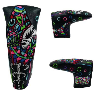 Sugar Skull Golf 2022 Shark Week Blade Putter Cover | eBay