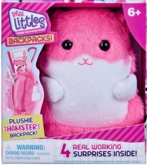 Real Littles Plush Backpack Animal YOU CHOOSE Fox Bear Cat Dog Rabbit ...