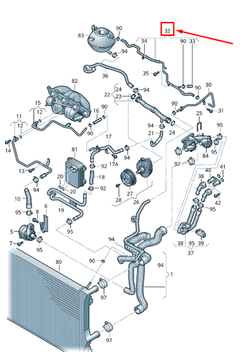 NEW AUDI A1 MK1 ENGINE COOLANT HOSE 6R0122447BA | eBay