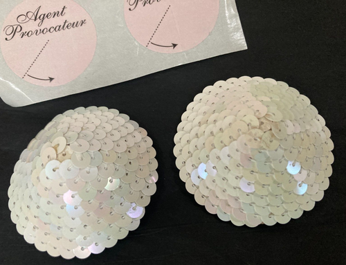 Agent Provocateur leather sequin nipple covers pasties NEW niplets ...