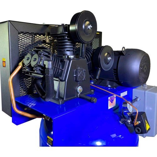 NEW! Two Stage Piston Air Compressor, 7.5 HP, 80 Gal., 1 Phase, 230V ...