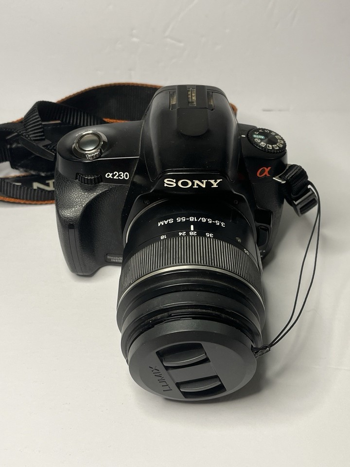 Sony Alpha a230 Digital Camera DT 3.5-5.6/18-55mm Lens Tested Working w ...