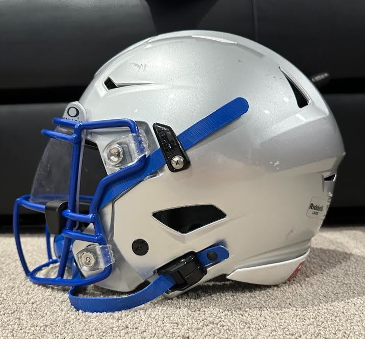 Large Riddell Speedflex, Silver, VISOR INCLUDED, minor scrapes. | eBay