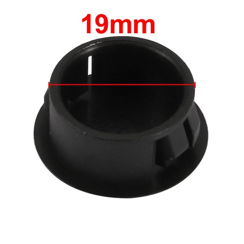 19mm Dia Black Plastic Tubing Plug Door and Window Locking Hole Plugs ...