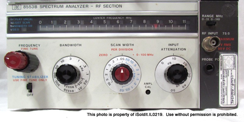 VINTAGE HP 8553B & 8553L Spectrum Analyzer RF Sections | eBay