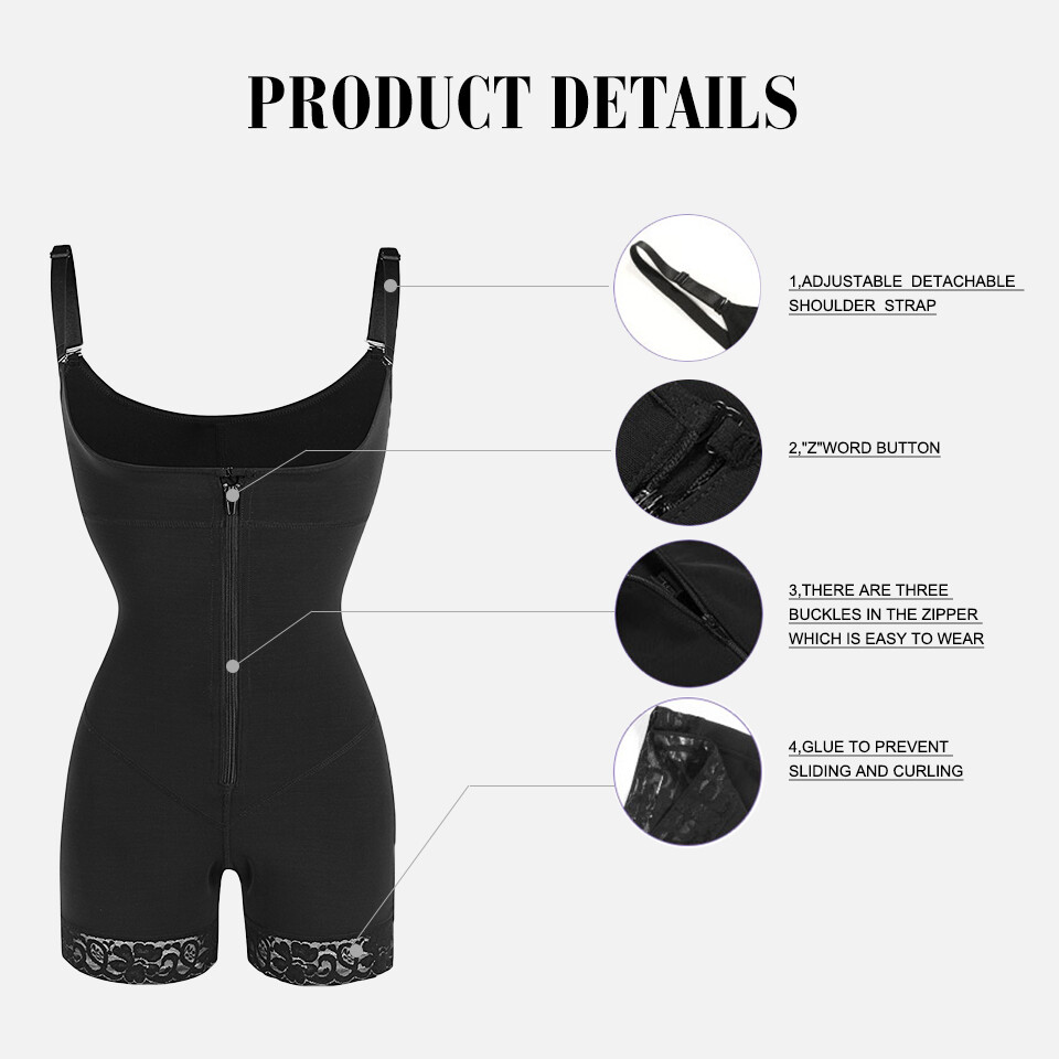 Fajas Colombianas Body Shaper Reductoras Levanta Cola Post Surgery Body ...