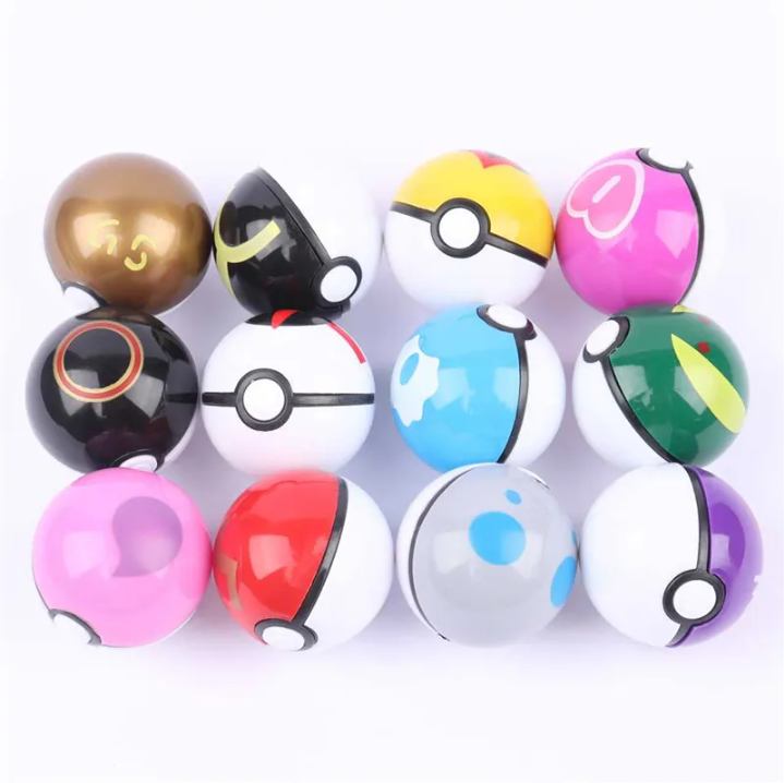 12 Pcs/ Set Pocket Ball Monster Figures Model Toys Pocket Poke Ball ...