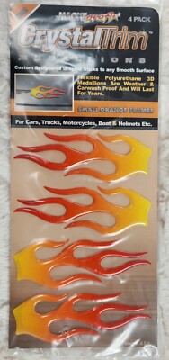 Small Flames Domed Decals- COLLECTORS | eBay