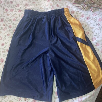 Silky Dazzle Super Shiny STREET BALL NAVY BLUE SIZE M Basketball Shorts ...