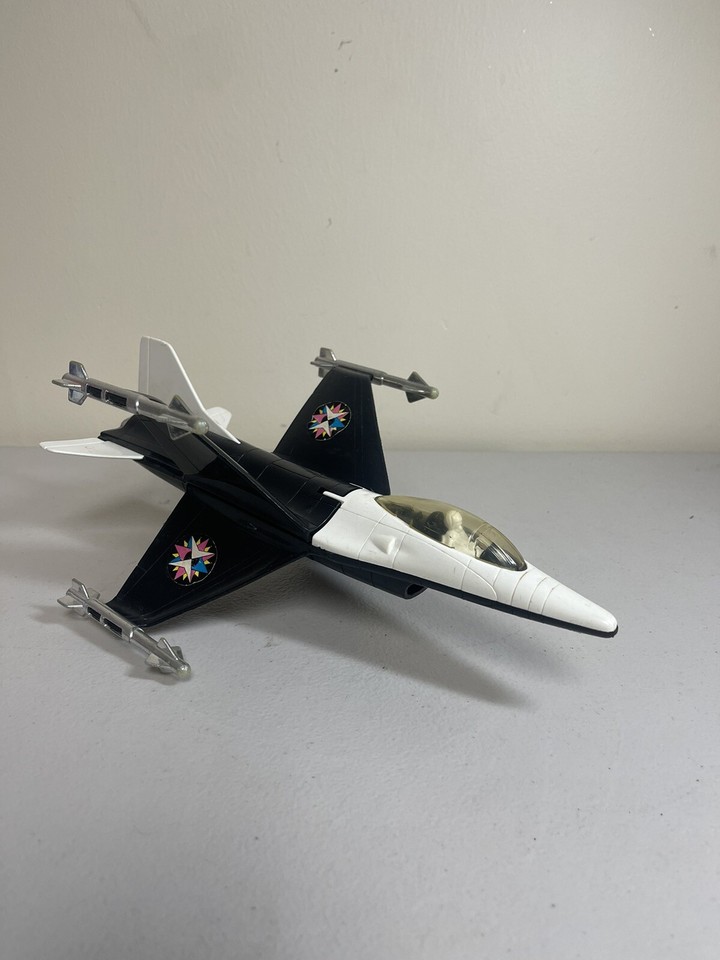 VINTAGE 70S PROCESSED PLASTICS SPACE AGE X-WING JET FIGHTER PLANE MODEL ...
