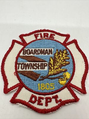 Boardman Township Fire Dept Patch - 3 1/2 inches x 3 1/2 inches | eBay