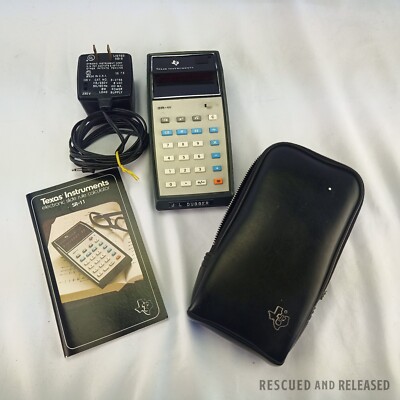 Working Texas Instruments SR-11 Electronic Slide Rule Caluluator /w box ...