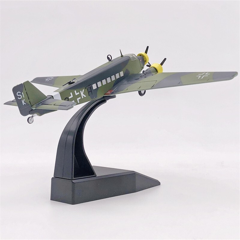 1:144 Alloy Diecast Military Model World War II Junkers Ju-52 Transport ...