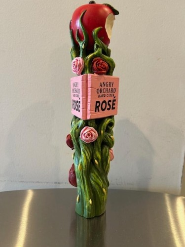 ANGRY ORCHARD Rose Cider (2 Sided, 3D) draft cider tap handle | eBay