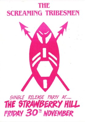 Screaming Tribesmen ORIGINAL flyer / handbill 1984 Radio Birdman ...