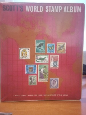 SCOTT'S WORLD STAMP ALBUM 1964 SCOTT PUB CO NY HOLDS 11,000 STAMPS | eBay