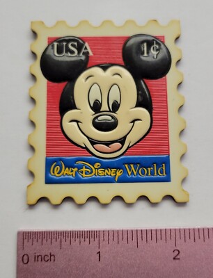 Walt Disney Mickey Mouse Stamp Souvenir Magnet | eBay