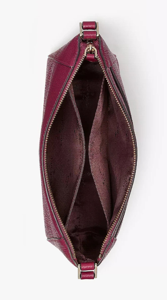 Kate Spade Monica Crossbody Dark Raspberry Leather Burgundy WKR00258 ...