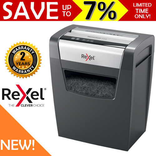 NEW IN BOX Rexel Momentum Cross Shredder Paper Staples Clips Home ...