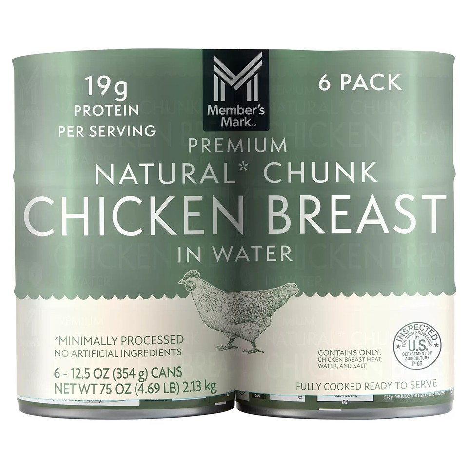 2 Pack - Member's Mark Premium Chunk Chicken Breast 12.5 oz., 6 ct. | eBay