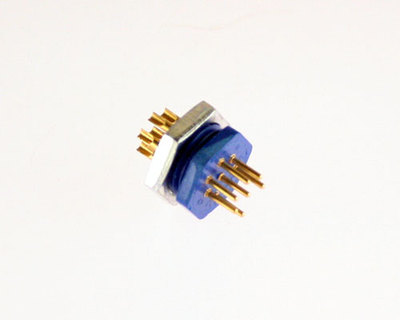 7-Pin Male Miniature Hexagonal Panel Connector Plug Hex Nut 126-191 | eBay