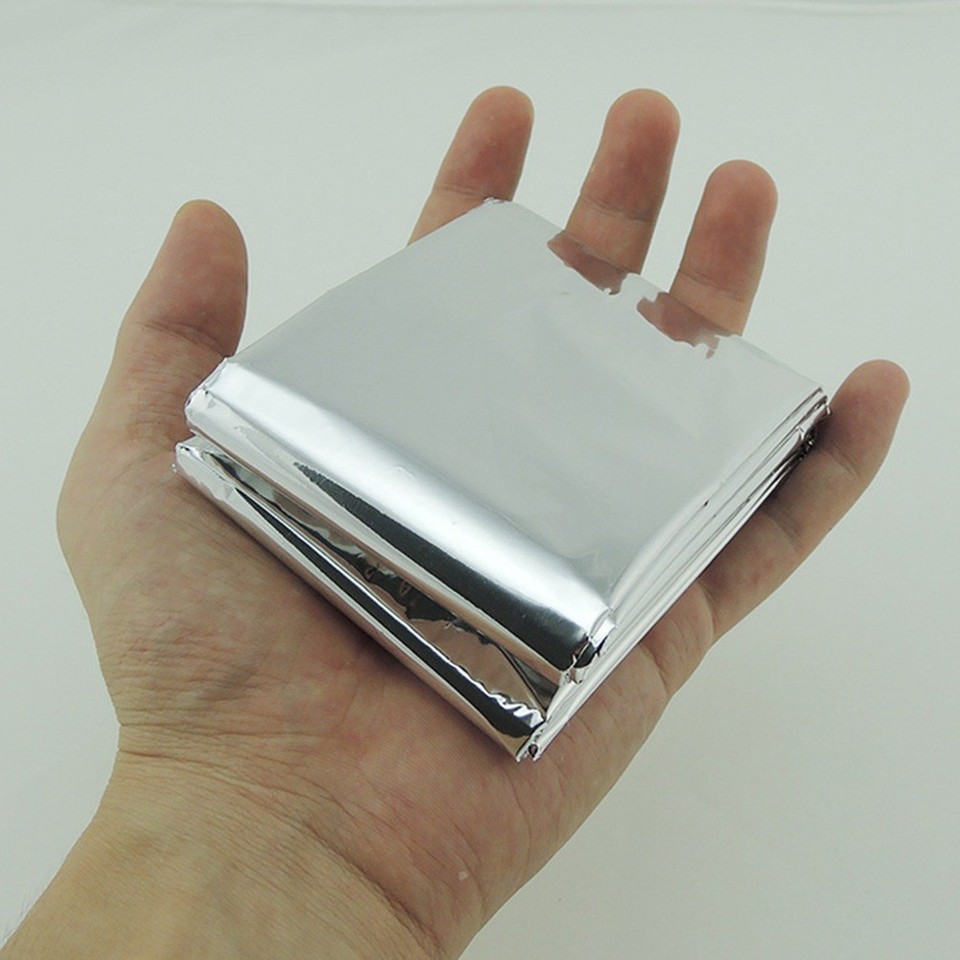 3 Pcs Aluminum Foil Heating Blanket Outdoor Emergency Survival Off-road ...