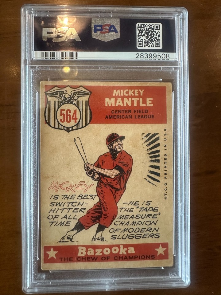 PSA Graded 1959 Topps Mickey Mantle All Star Baseball Card | Read ...