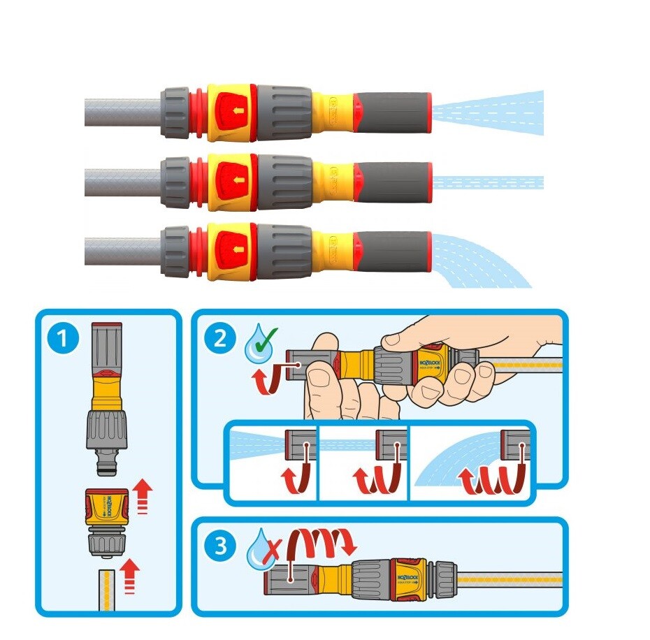 HOZELOCK QUICK CONNECT EASY TO USE OUTDOOR HOSE CONNECTOR VARIOUS TYPES ...