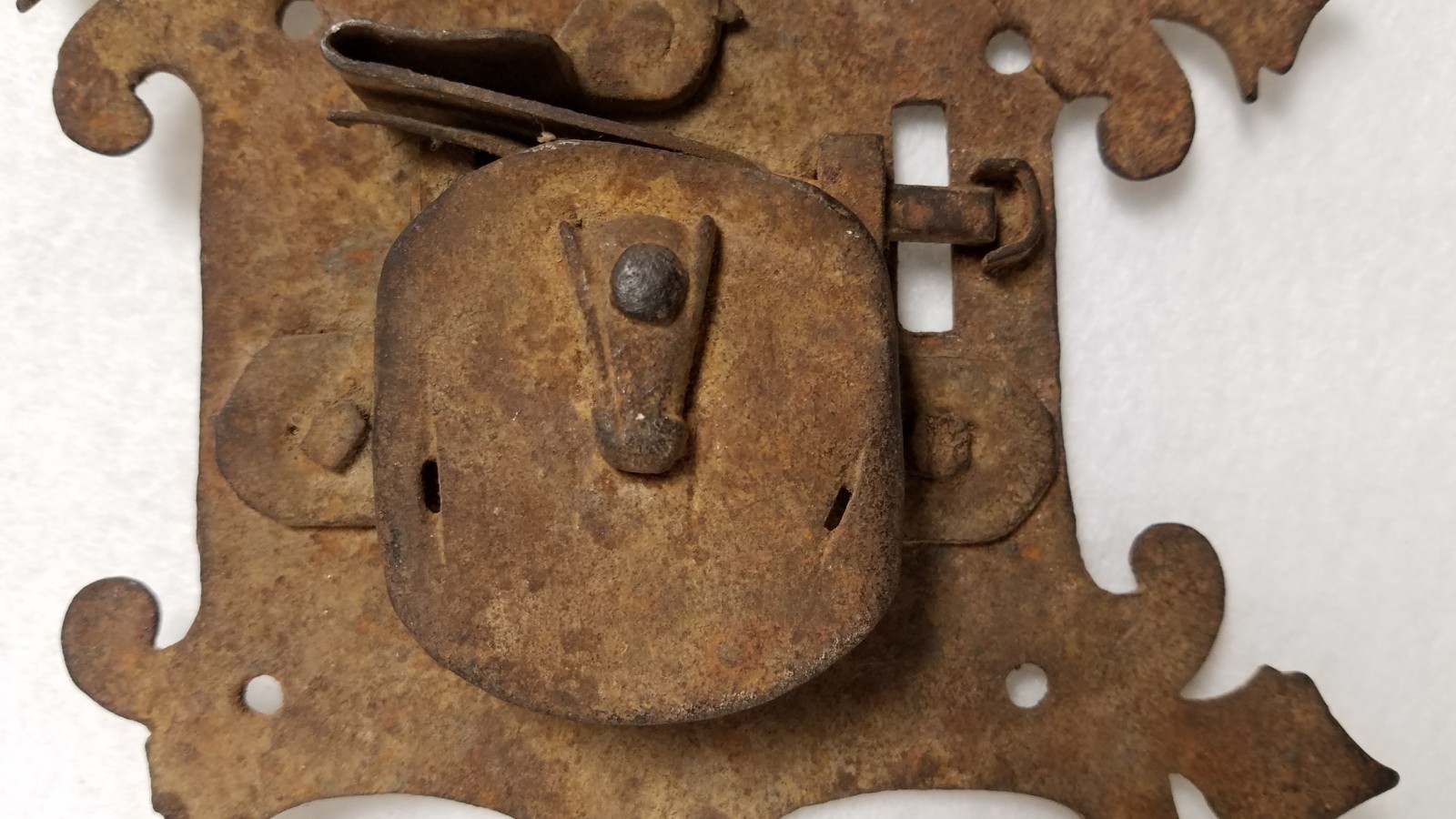 Early Large Antique 17th or 18th c. Hand Wrought Iron Lock Mechanism | eBay