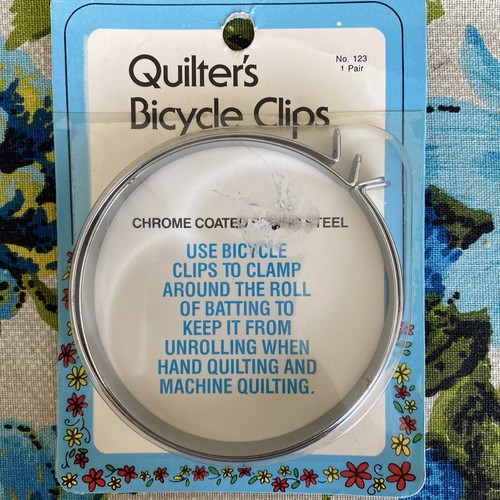 W. H. Collins Quilter's Bicycle Clips Chrome Coated Spring Steel #123 ...