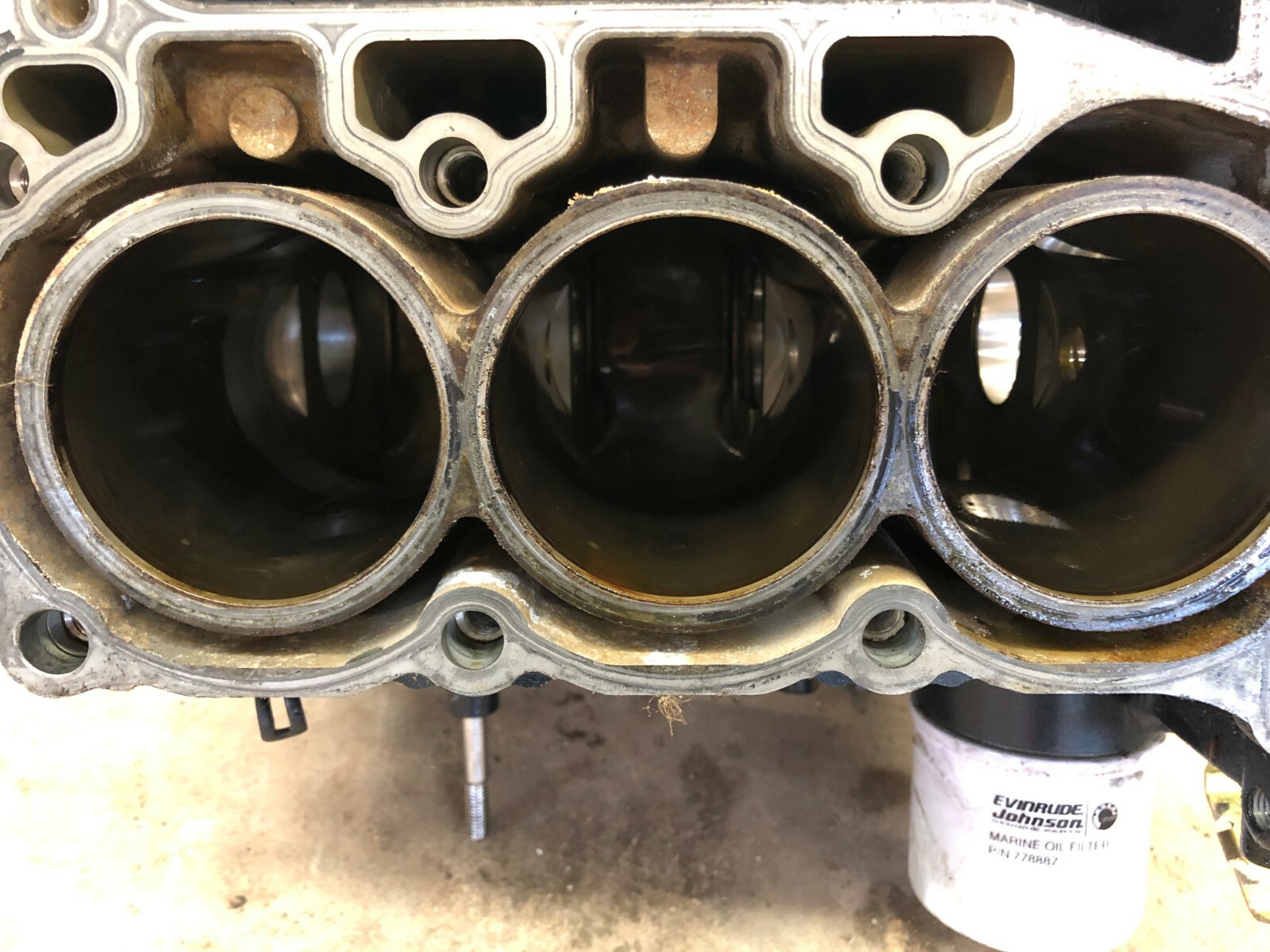 Evinrude 40 50 hp Suzuki DF40 DF50 4Stroke Crankcase Block 5031756 ...