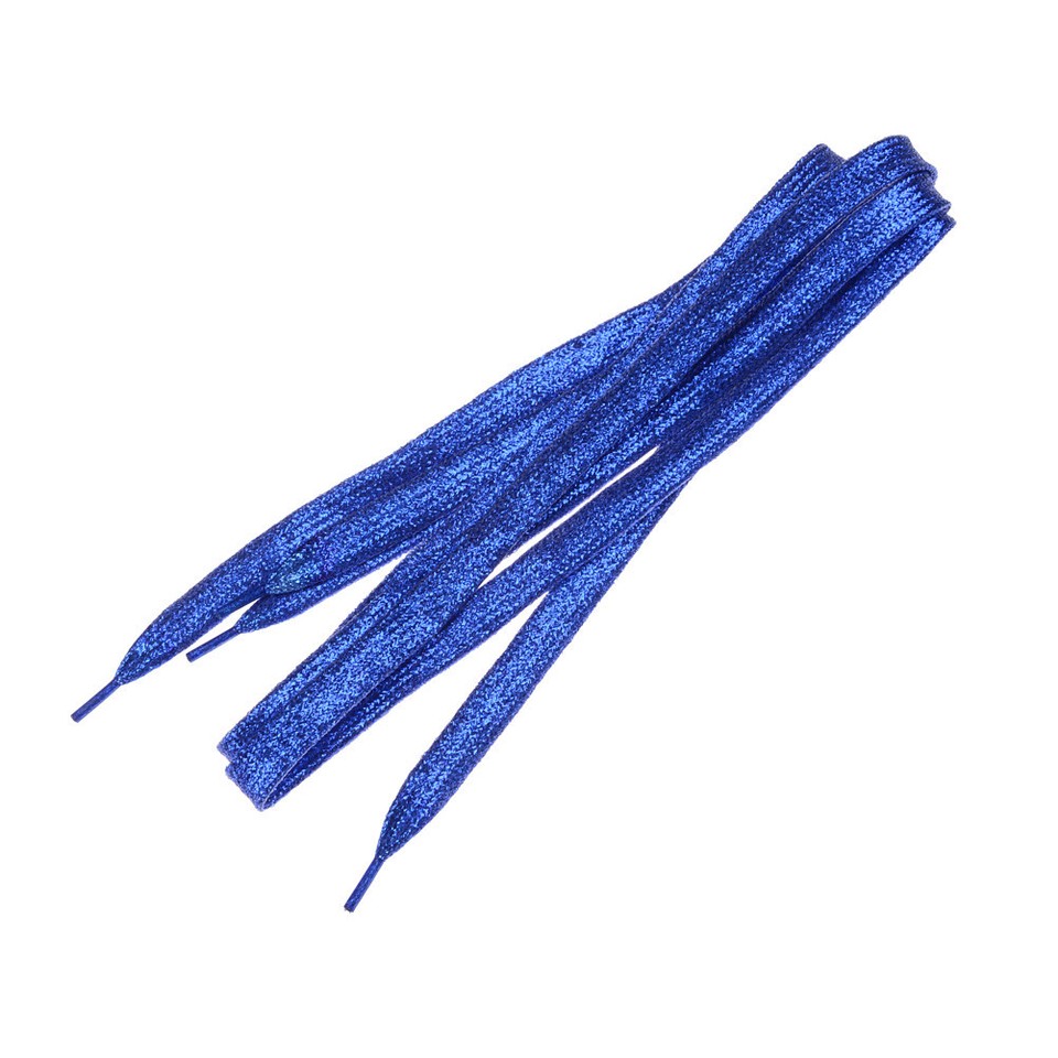 Shiny Gold Silver thread Shoelaces Sport Sneakers Flat Bootlaces Shoe ...