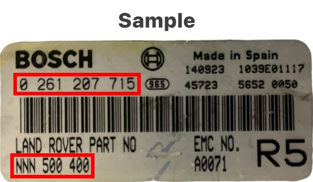 Land Rover ECU ECM PCM Cloning Service ME7.2 Bosch Engine Computer ...