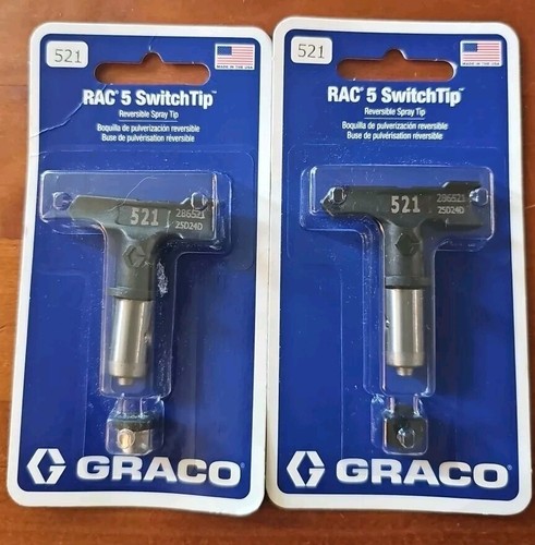 Graco 286521 RAC 5 Switch Tip Reversible Airless Spray Tips, 521 | eBay