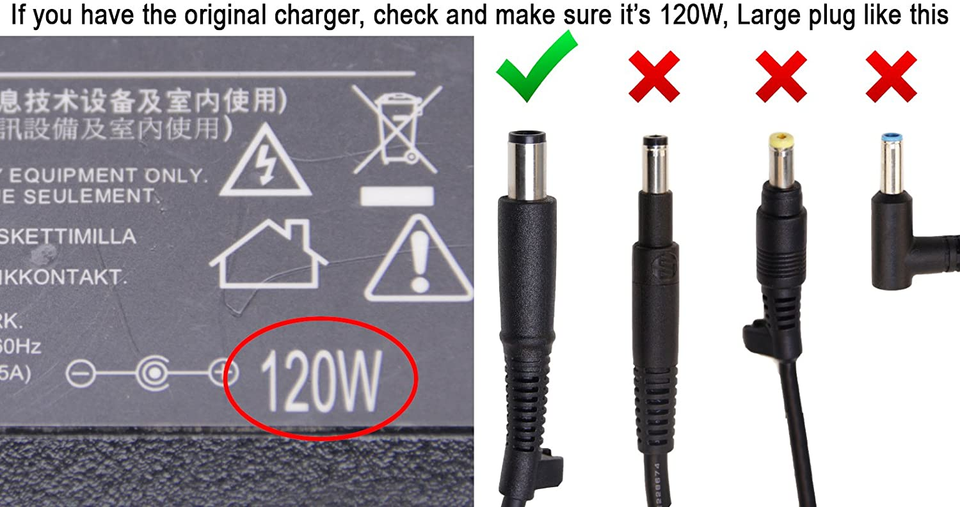 Genuine HP Pavilion 27 All-in-One Desktop AC Adapter Power Cord | eBay